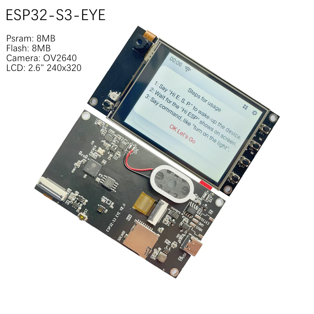 Esp32 S3 Eye Devkit Lvgl Camera Lcd Esp Who Box - Demo Board - AliExpress