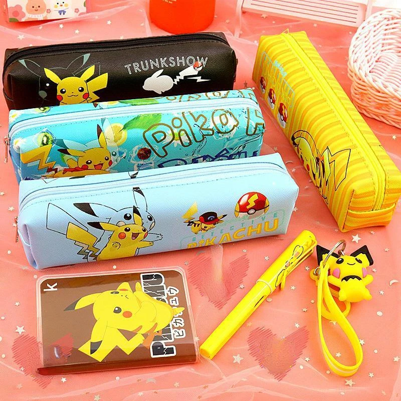 Pokemon Pencil Case Male Cute Pikachu Pencil Case Notebook Pen ...