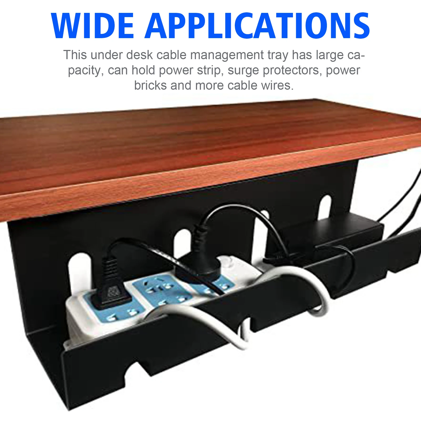 Raceway-Under-Table-Storage-Rack-Large-Capacity-Cable-Management-Tray ...