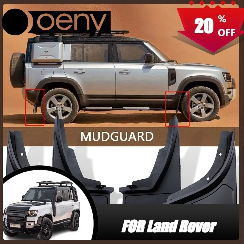 Fit For ABS Black Land Rover Defender 110 130 2020-2024 Car Mudguard ...