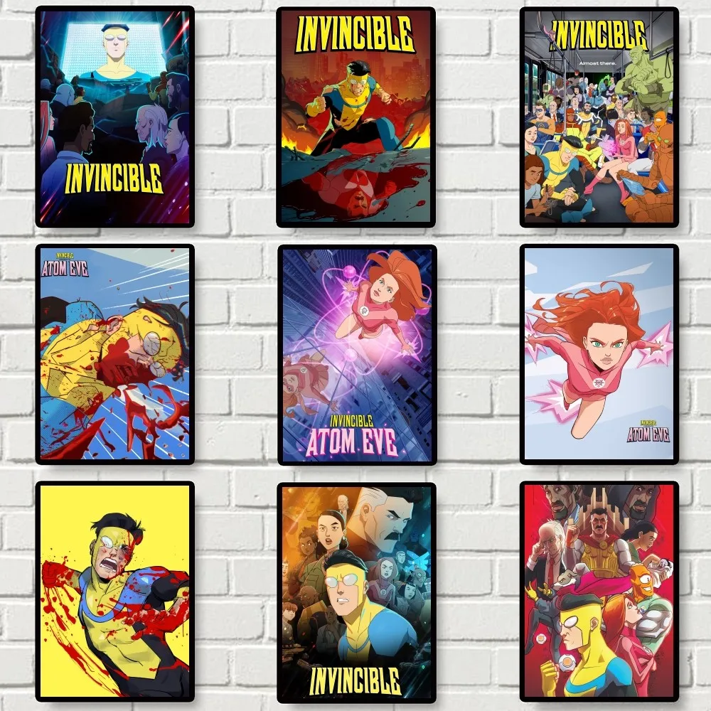Invincible-Season-2-Cartoon-Poster-Gallery-Prints-Self-Adhesive-Home ...