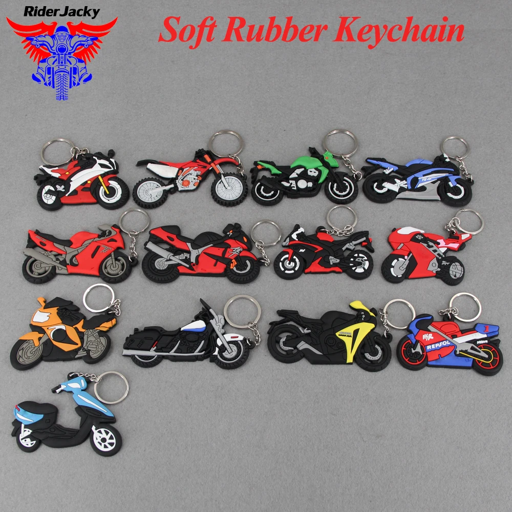 Motorcycle-Model-Shape-SOFT-RUBBER-KEYCHAIN-KEYRING-KEY-CHAIN-KEY-RING ...