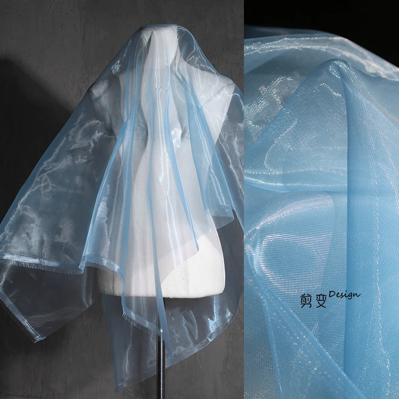 YLM-Nylon-Modeling-Net-Hardened-Fabric-Retro-Dark-Blue-Water-Light ...