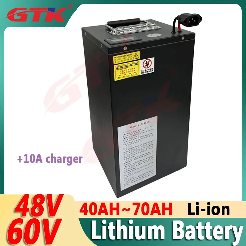 Gtk-48V-40AH-50AH-70AH-60V-60AH-Li-ion-Lithium-Battery-ion-Rechargeable ...