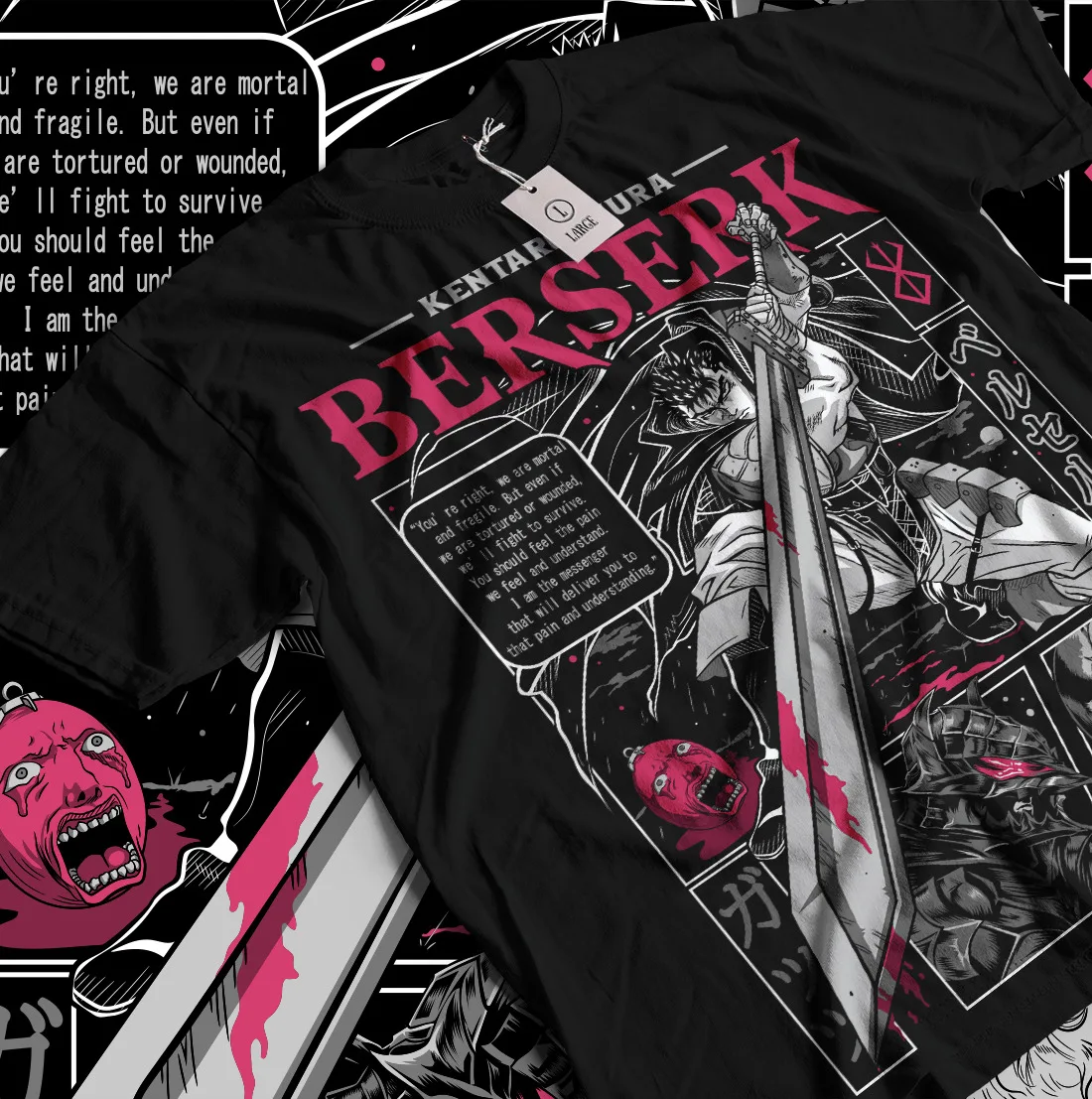 Berserk-t-shirt-com-armadura-do-berserk-anime-todos-os-tamanhos-melhor ...
