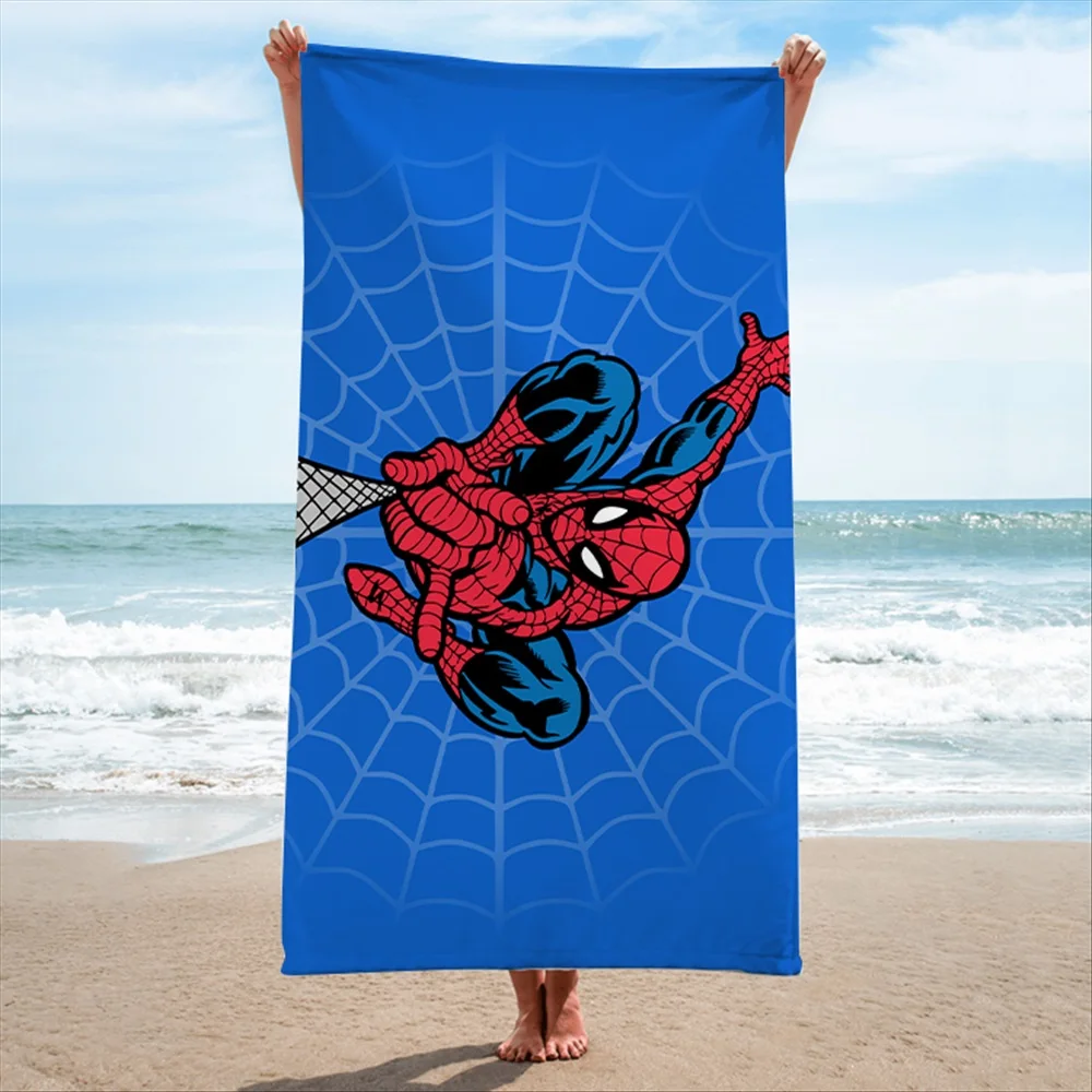 3D-Avengers-Spiderman-Boys-Bath-Towel-Children-Swimming-Beach-Towel ...