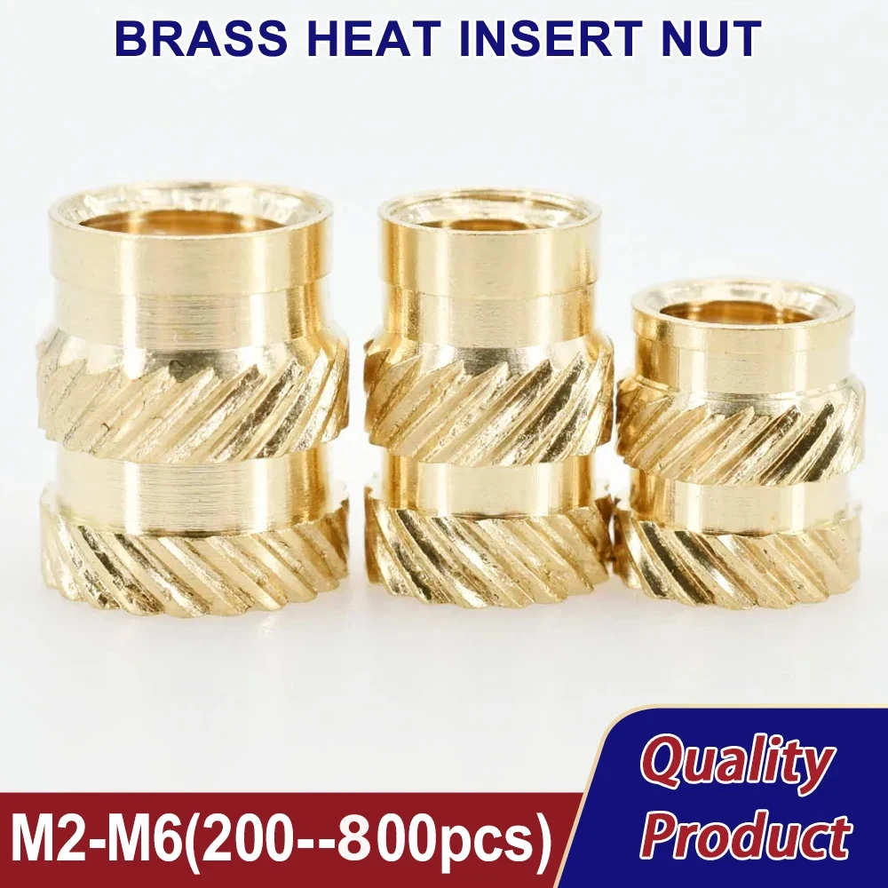 200-800Pcs M2 M2.5 M4 M5 M3 Heat Insert Nut Thread Insert 3d Printing ...