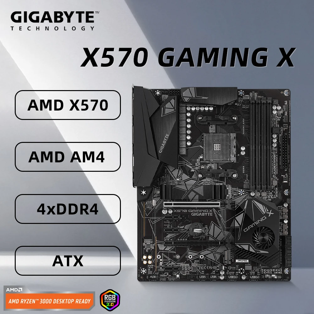 Gigabyte-placa-base-X570-GAMING-X-compatible-con-AM4-Ryzen-9-5950X ...