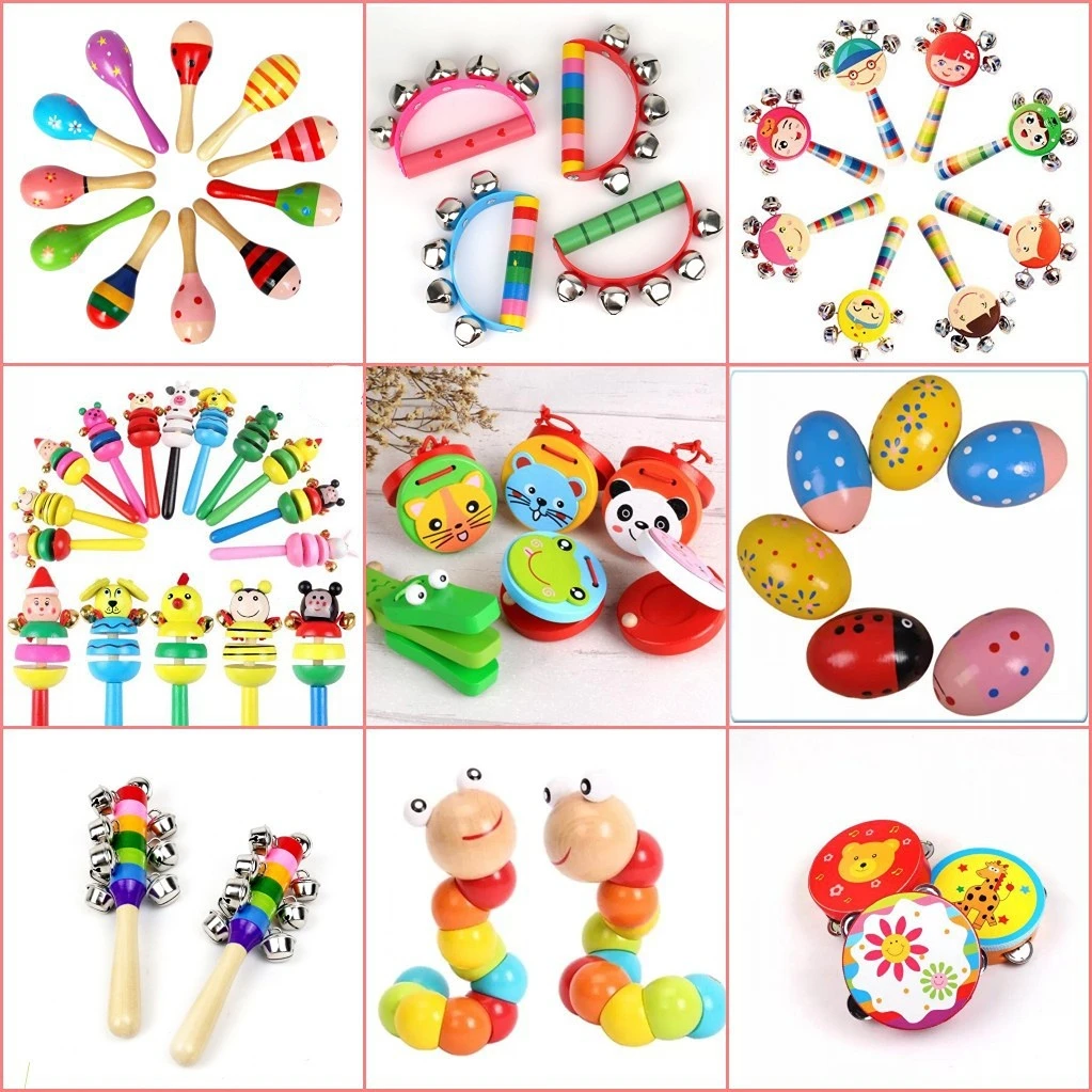 Ringer String Bells Parenting Montessori Educational Creative Wooden ...