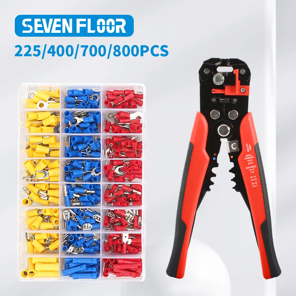 225-400-700-800PCS-PVC-Terminals-Insulated-Cable-Connector-Electrical ...