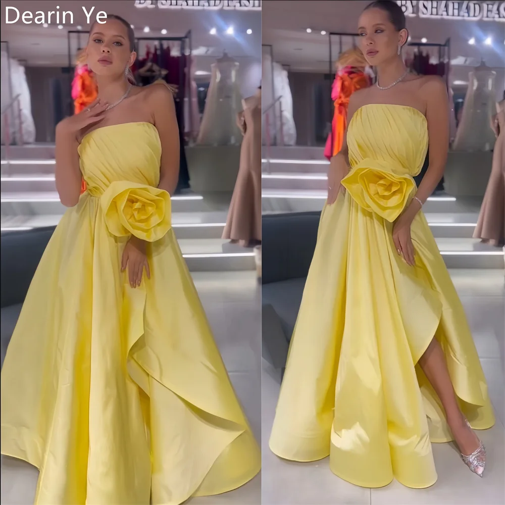 Customized-Saudi-Arabia-Formal-Gown-Dearin-Strapless-A-line-Floor ...