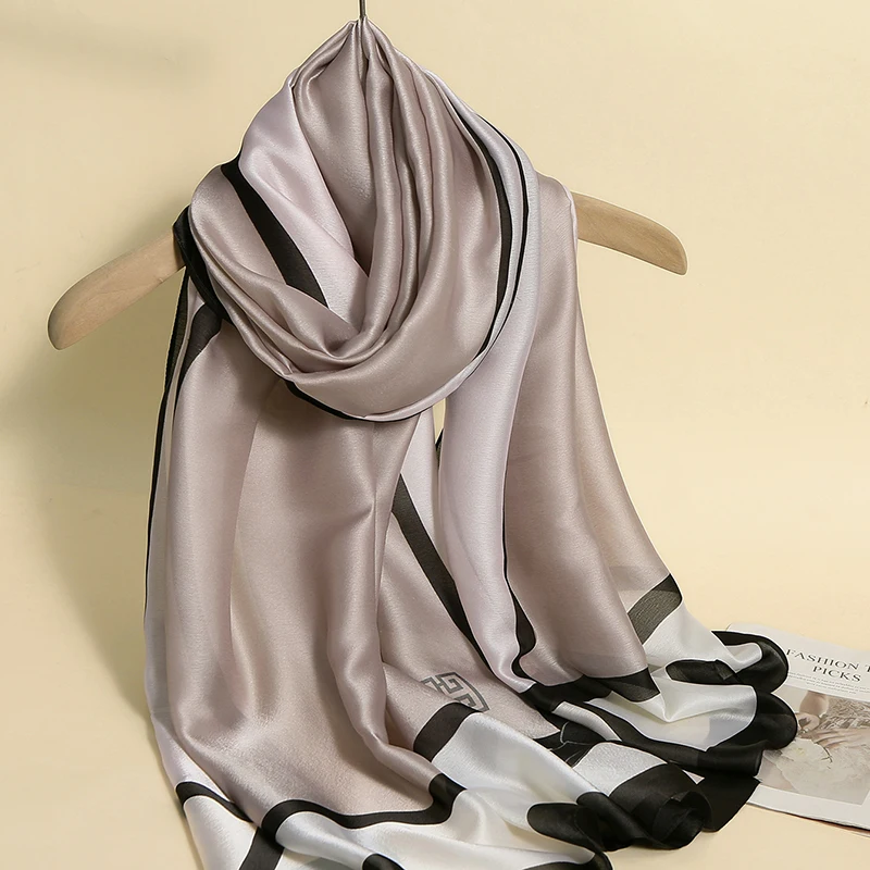 90-180cm-Woman-Silk-Scarves-Custom-Printing-Designer-Luxury-Satin-Hijab ...