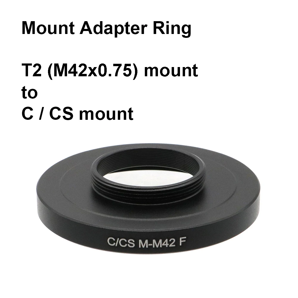 M42-C/CS for M42 x 0.75 (T2) mount - C / CS Mount Adapter Ring M42-C ...