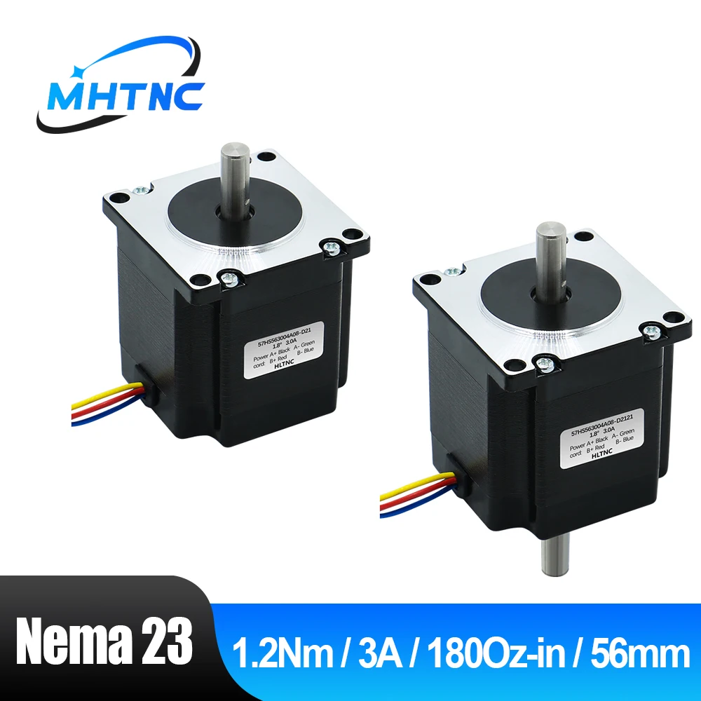 Mhtnc Nema23 57hs56 Stepper Motor 2 Phase 4-leads 1.2n.m 3a 56mm 180oz ...
