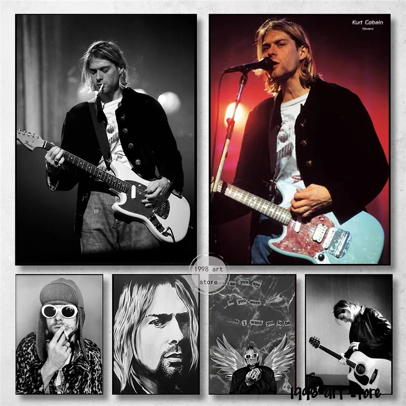 Kurt Cobain Playing Guitar