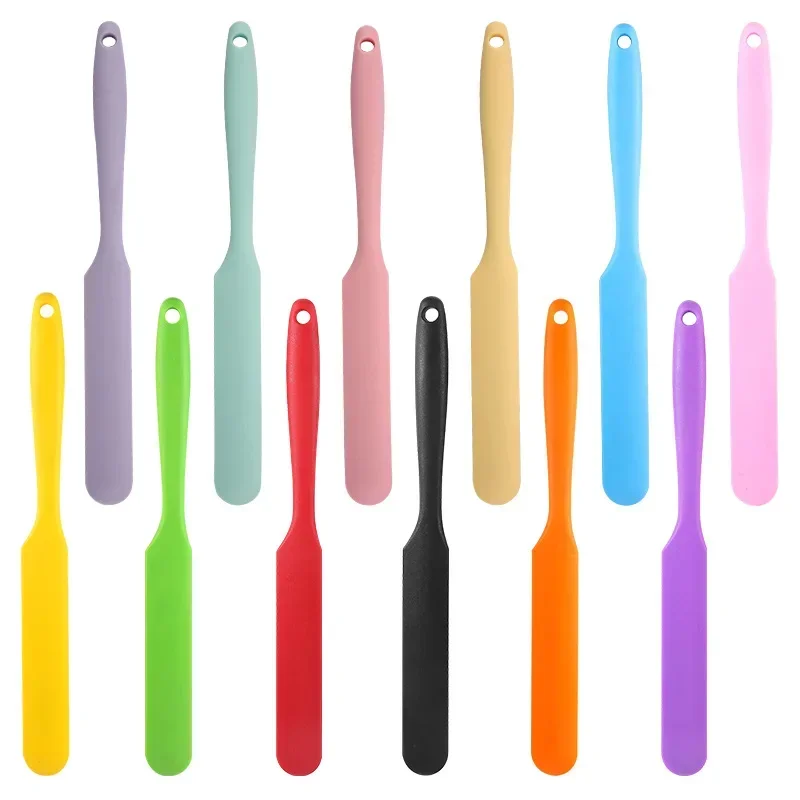 Silicone-Long-Scraper-Color-Cream-Long-Knife-Scraper-Cake-Making-Small ...