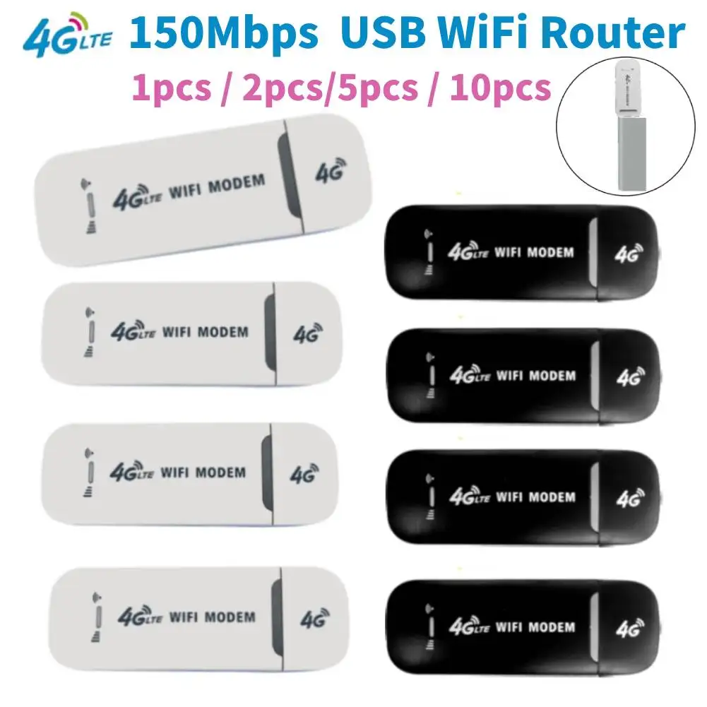 1-10-Pcs-4G-LTE-Wireless-Router-USB-Dongle-150Mbps-Modem-Stick-Mobile ...