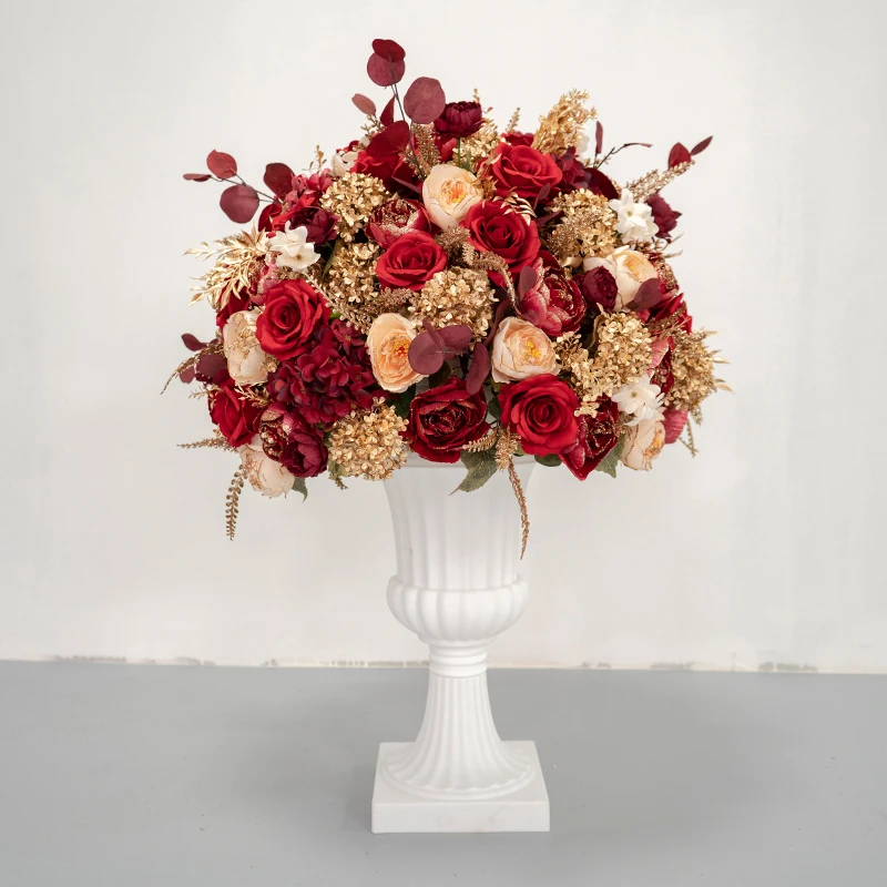 Wedding Flower Table Arrangements Red