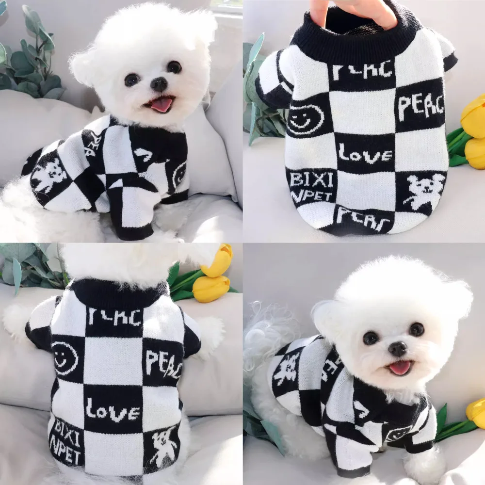 Pet-Sweater-Winter-Autumn-Plaid-Hoodie-Small-Dog-Cute-Desinger-Clothes ...