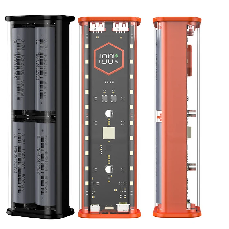 21700-Battery-Charger-Case-DIY-Power-Bank-Box-4x21700-PD22-5W-Fast ...