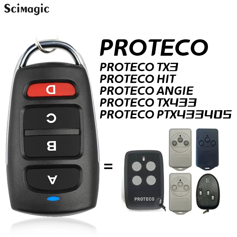 Garage-Remote-Control-for-PROTECO-ANGIE-TX433-PTX433-405-PTX433-AZUL ...