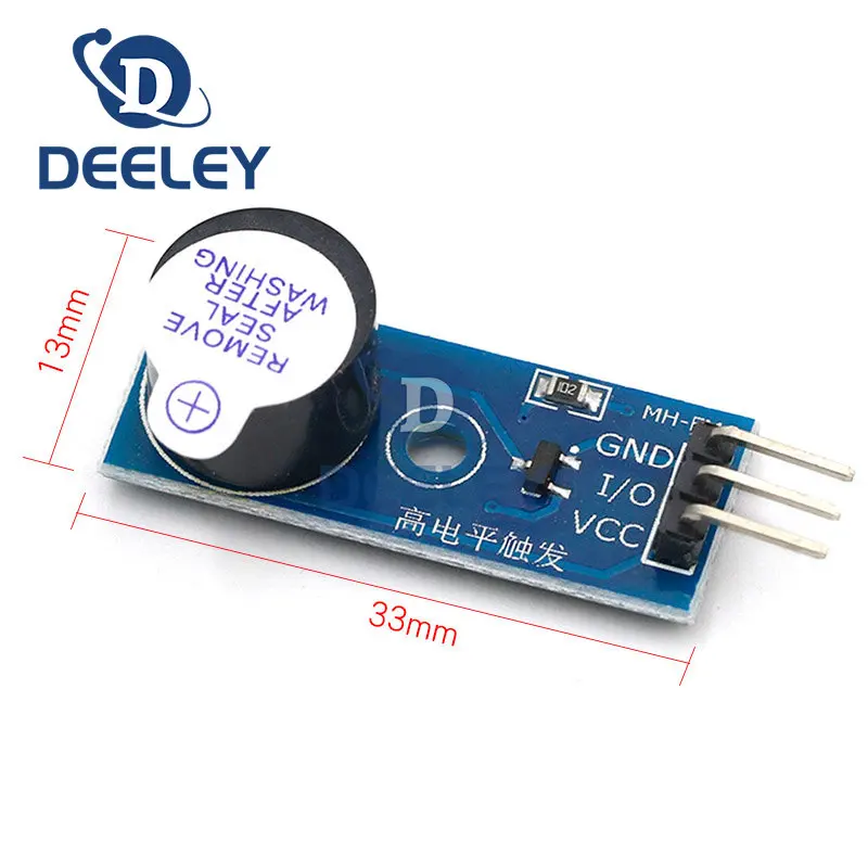 Active buzzer module 3.3V 5V fixed screw hole high level trigger contr ...