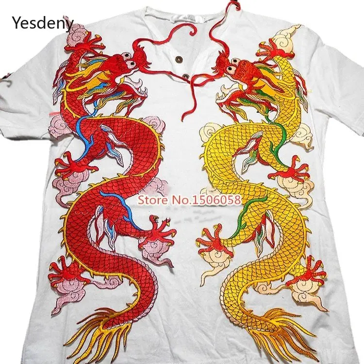 1-Pair-lot-Exquisite-Dragon-Embroidery-Cloth-Can-Be-Used-for-The ...