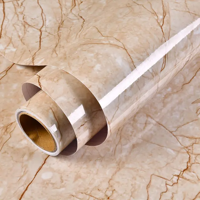 Modern Waterproof Marble Wallpaper Contact Paper PVC Wall Sticker Self ...
