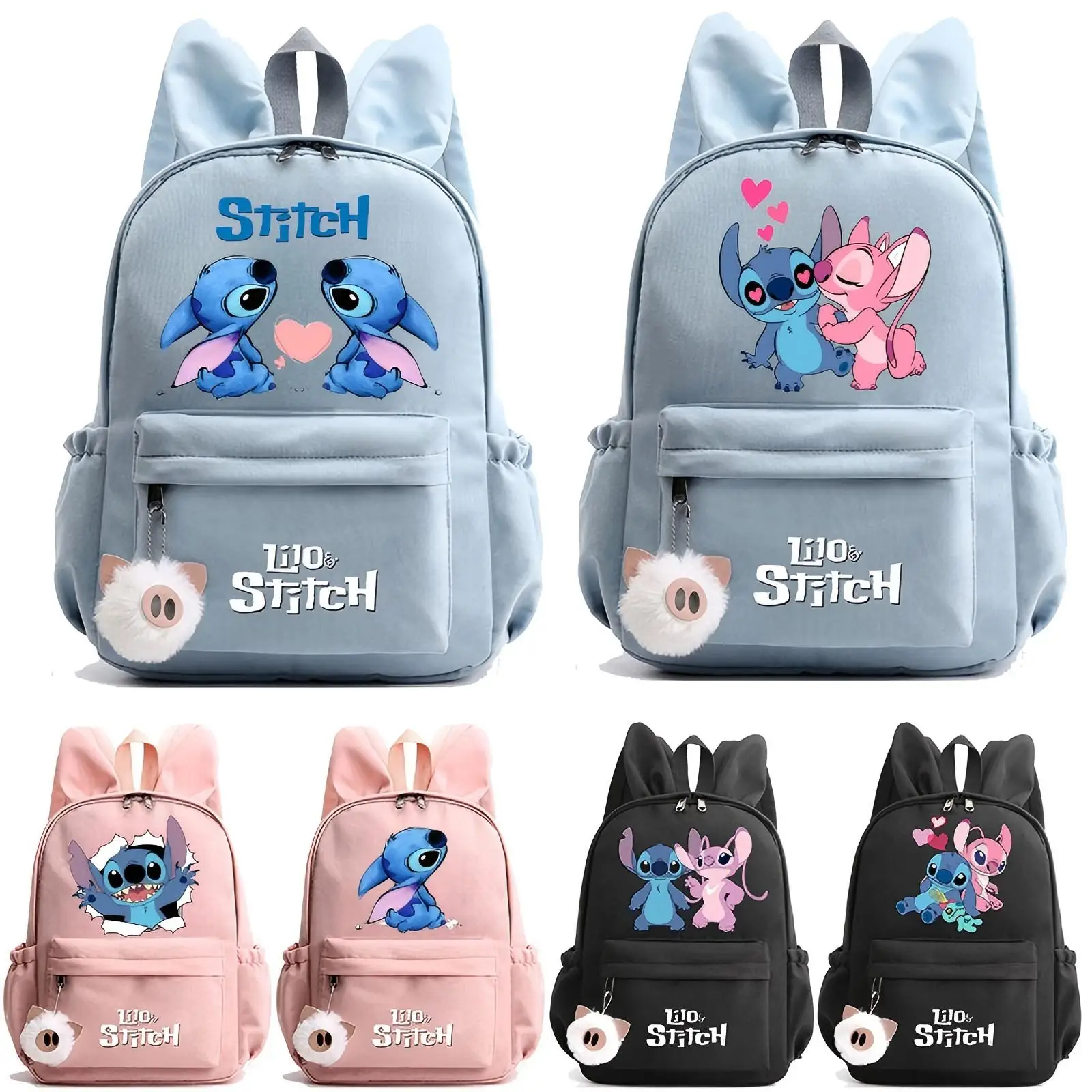 Disney-mochila-de-Lilo-Stitch-para-ni-a-ni-o-estudiante-adolescente-ni ...