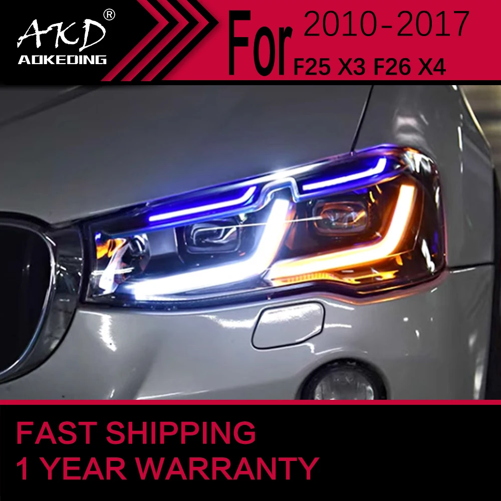 Car-Lights-for-BMW-X3-F25-LED-Headlight-2010-2017-X4-F26-Head-Lamp-Drl ...