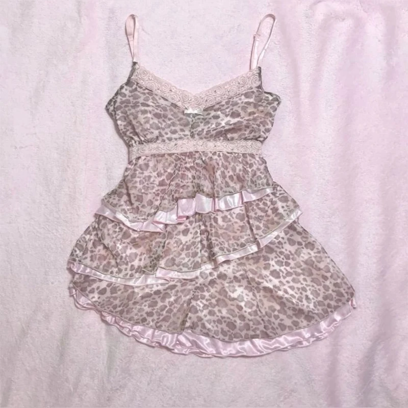 New-Vintage-Emo-Girl-Lace-Leopard-Camisole-Top-Punk-Rock-Hip-Hop ...