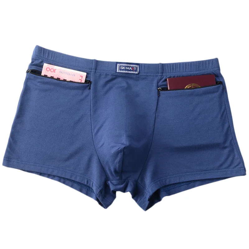 Roupa-interior-masculina-anti-roubo-cintura-m-dia-modal-z-per-duplo ...