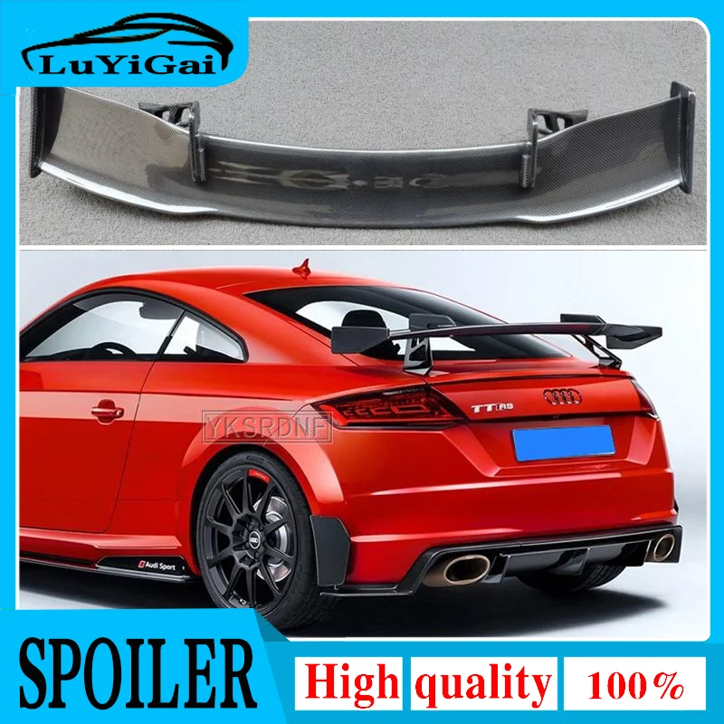 Rear Genuine Carbon Fiber Trunk Spoiler Deck Wing For Audi New R8/TT ...