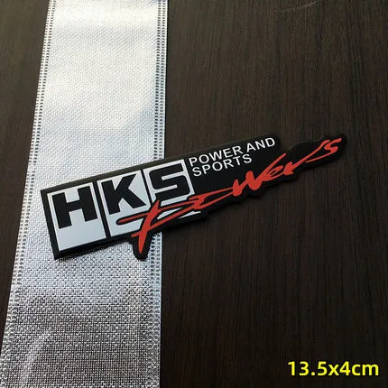 3D-Aluminium-HKS-POWER-Car-Sticker-Poison-Sign-Emblem-Badge-Fender-Rear ...