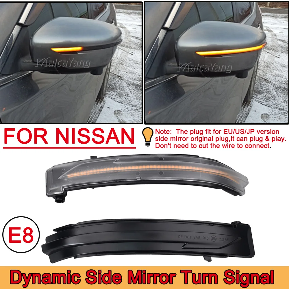 Dynamic-Blinker-For-Nissan-X-Trail-T32-Qashqai-J11-Murano-Z52-Navara ...