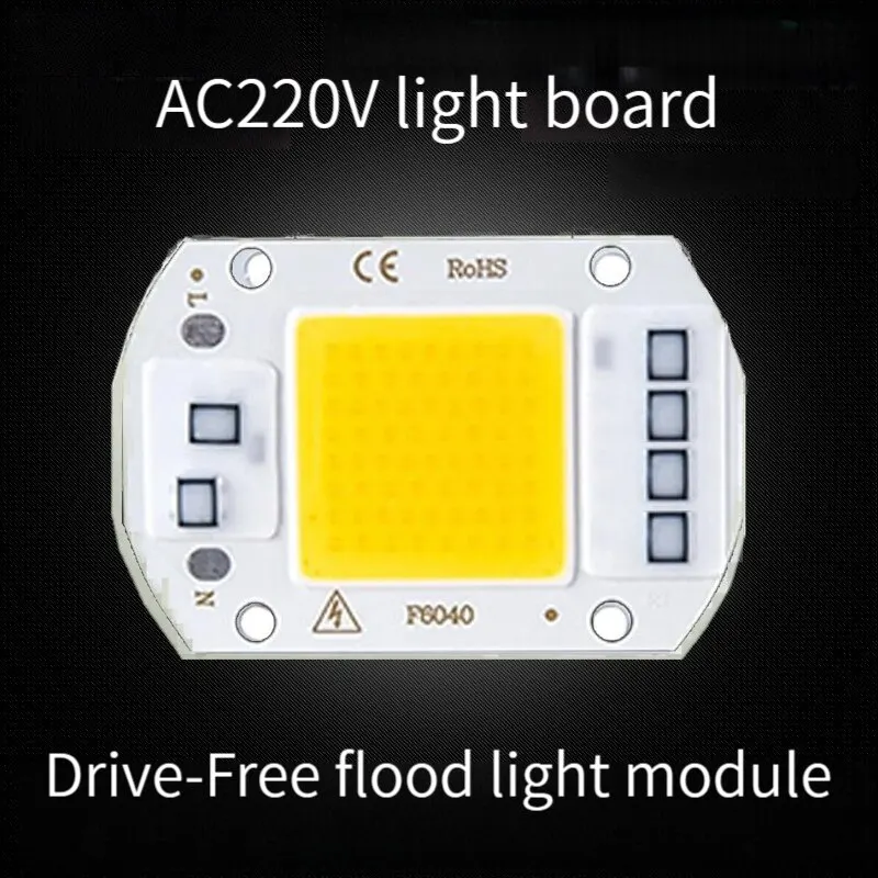 LED COB Lamp Beads 50 W Lighting AC 220V 240V IP65 Intelligent IC ...