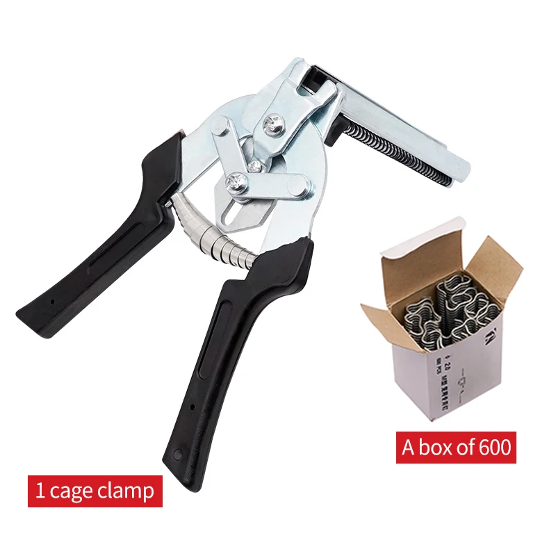 Wire-Fencing-Caged-Clamp-Hog-Ring-Plier-Tool-Clips-Staples-Chicken-Mesh ...