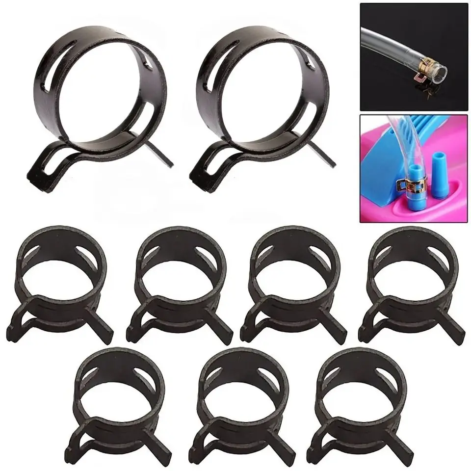Tubing Clamp 50MM Pipe Clamps 304 Stainless Steel Pipe Clips Two Hole ...