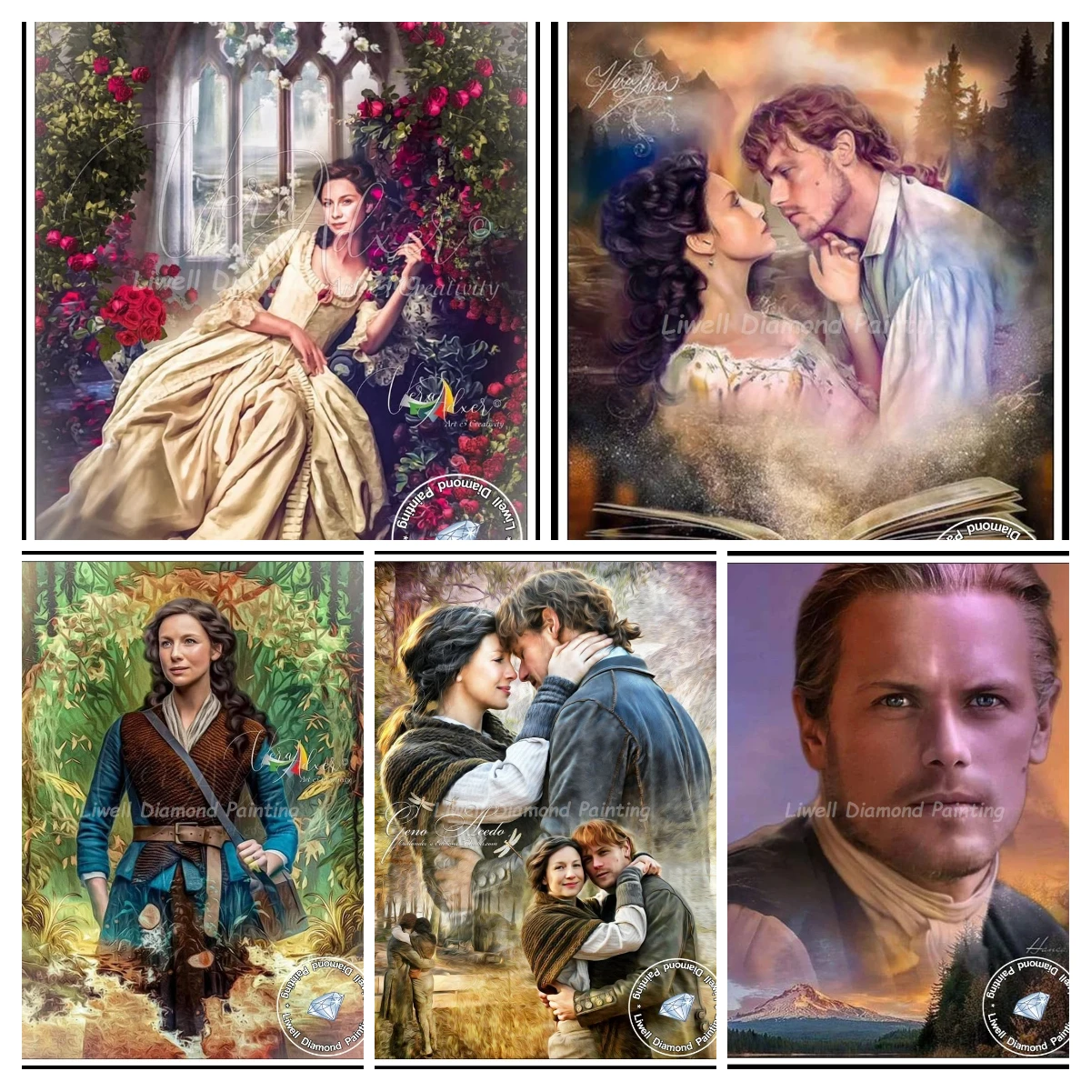 Outlander-Classic-TV-Drama-Canvas-Painting-Fantasy-Movie-Caitriona ...