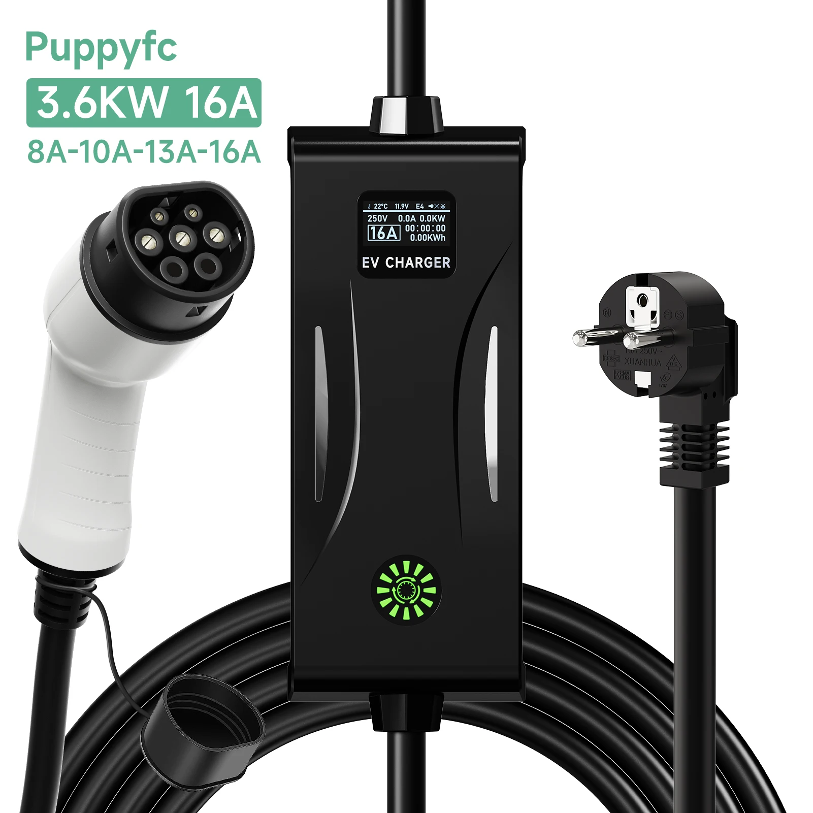 16A-Type2-IEC62196-2-Portable-EV-Charger-Type1-SAE-J1772-EVSE-Charging ...