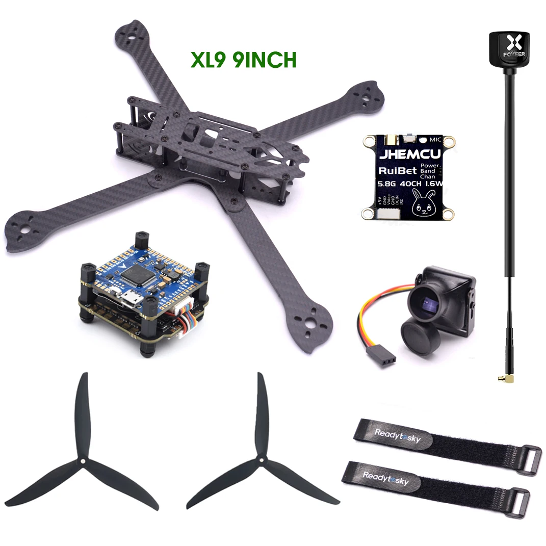 XL9-V2-390mm-9INCH-Carbon-Fiber-Frame-JHEMCU-RuiBet-55A-BLHELI-S-ESC-F4 ...