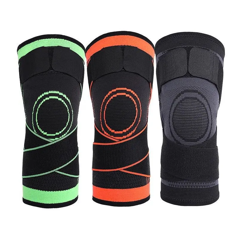 NEW-1PC-Sports-Kneepad-Men-Pressurized-Elastic-Knee-Pads-Support ...