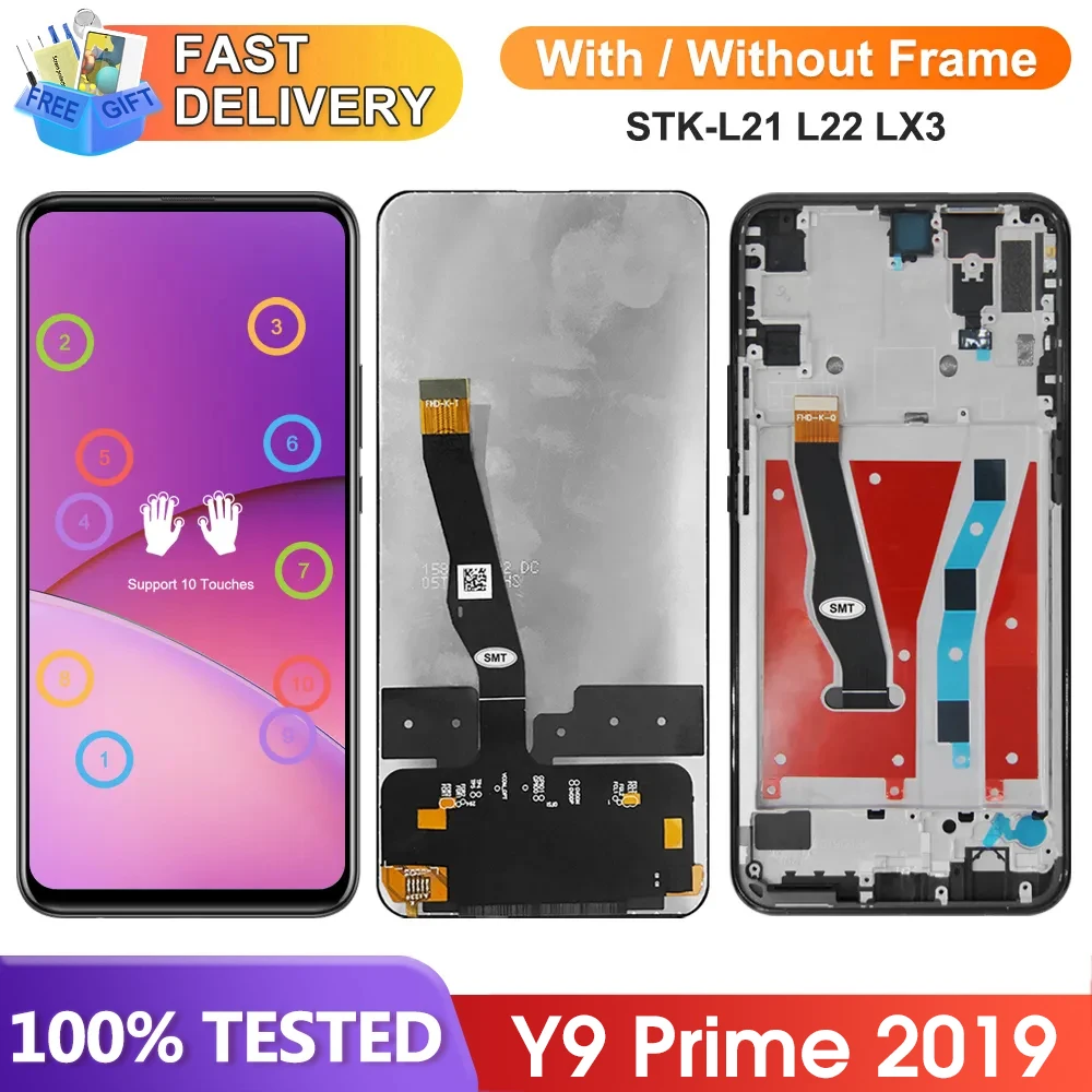 6.59'' P Smart Z Display Screen with Frame, for Huawei Y9 Prime 2019 ...