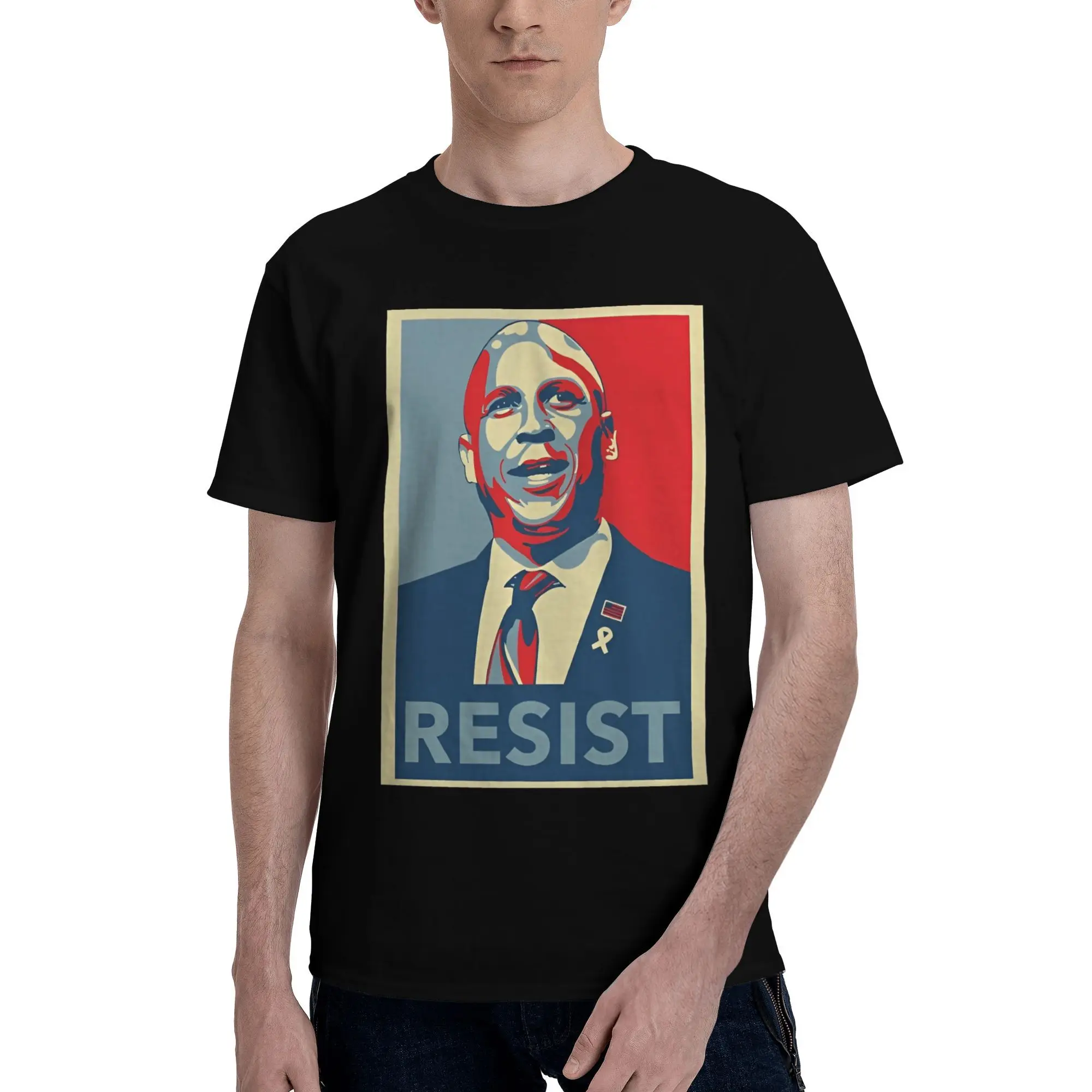 Harajuku T-Shirt Cory Booker Resist Cotton T-Shirts Novelty Tshirt for ...