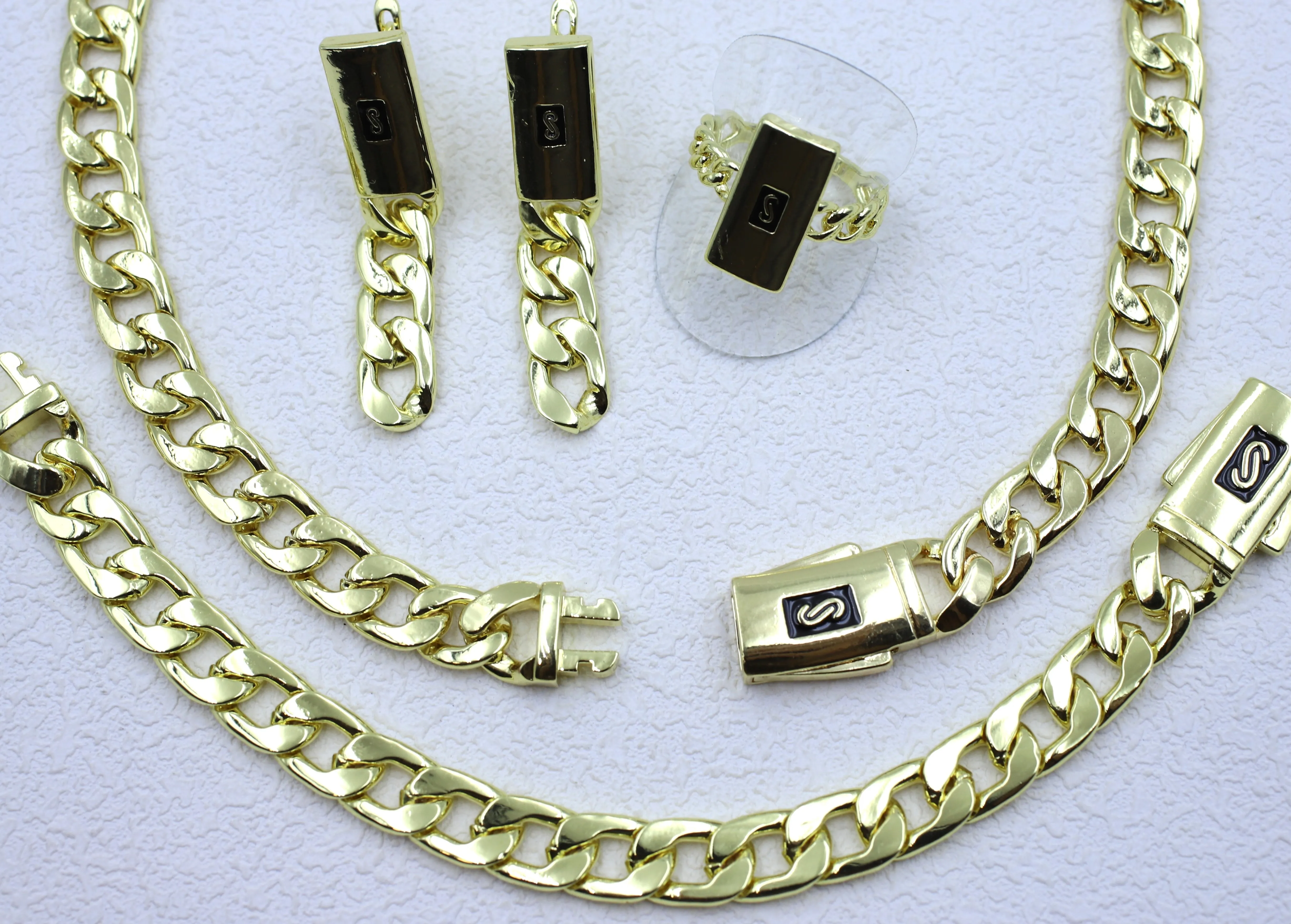 Cuban-Copper-Chain-for-Men-Hip-Hop-Rock-Jewelry-Zircon-Case-Lock-Miami ...