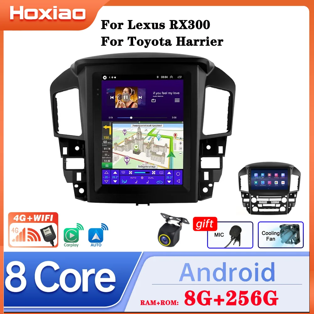 Android-11-Car-Radio-For-Lexus-RX300-Toyota-Harrier-1998-2003-2004-2005 ...