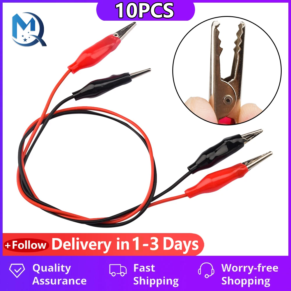 Wholesale-0-5meter-Double-Red-and-Black-Clips-Crocodile-Cable-Alligator ...