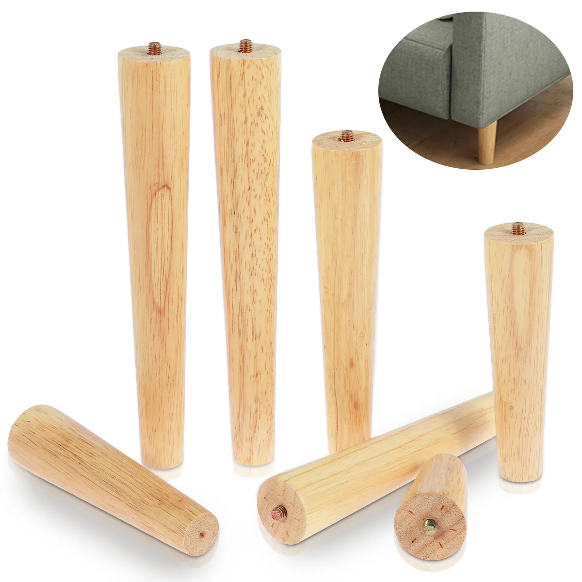 4Pcs-Wooden-Furniture-Legs-Non-slip-Oblique-Straight-Solid-Wood-Table ...