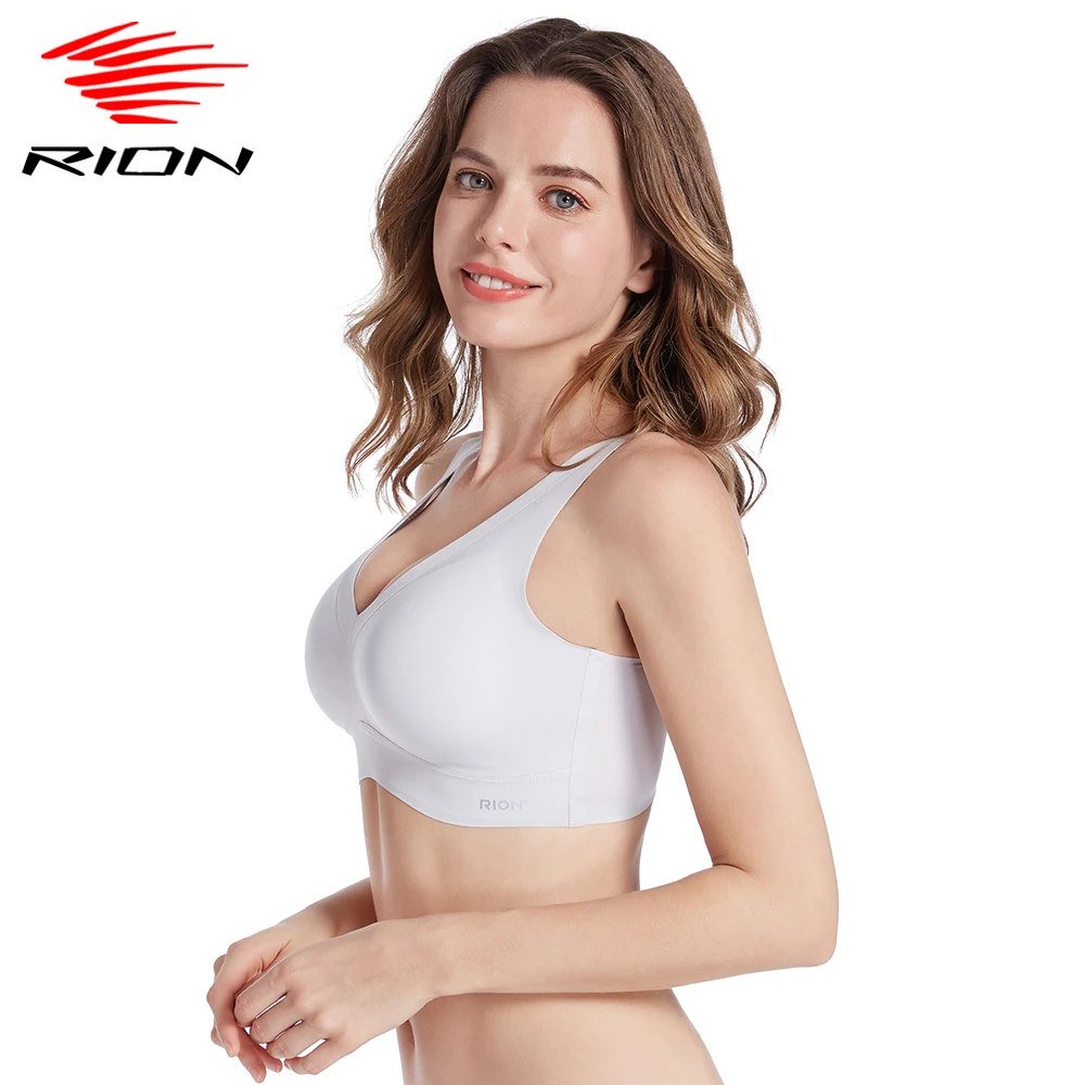 RION-Yoga-Fitness-Seamless-Women-Sports-Bra-Top-Gym-Sportswear-with-Cups-Running-Backless-Female ...