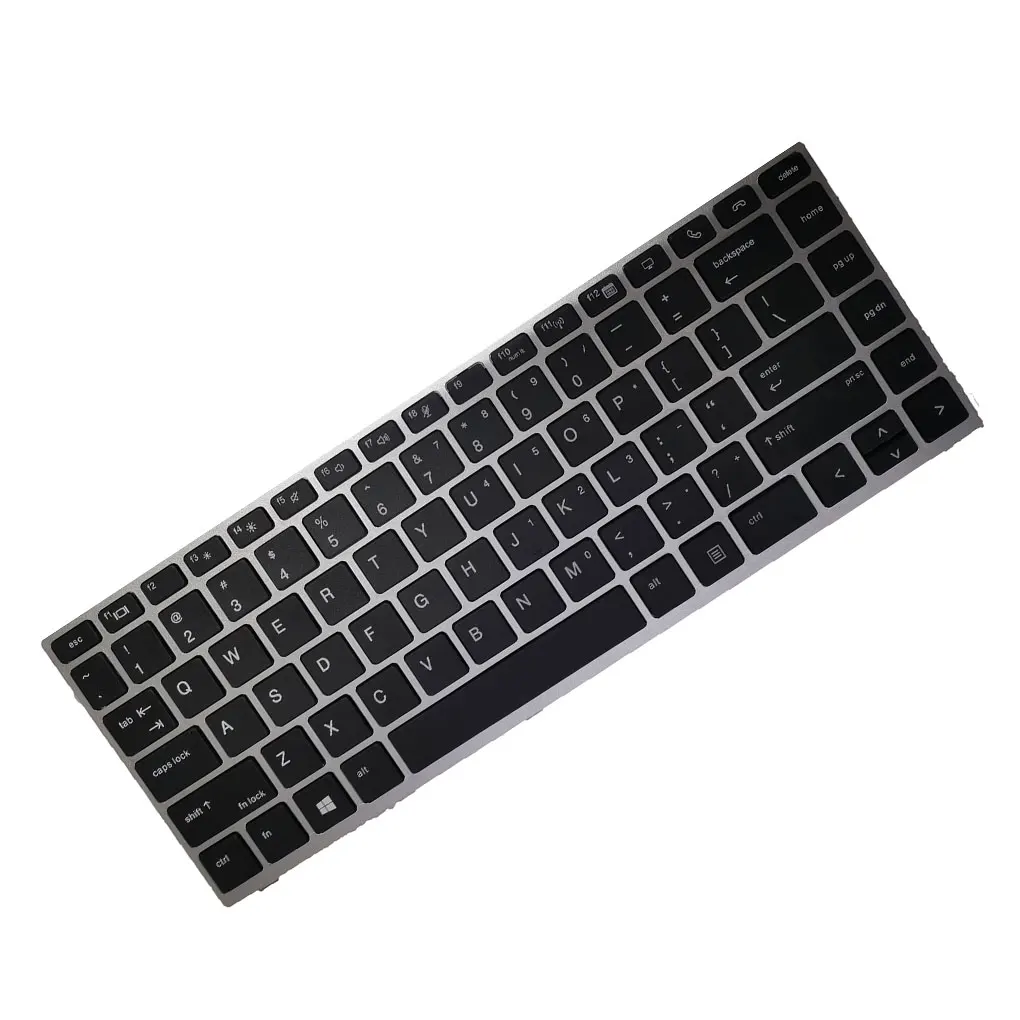 Silver Frame Keyboard Official Replacement for HP Elitebook 840 G5 ...